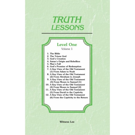 Truth Lessons, Level 1, Volume 1